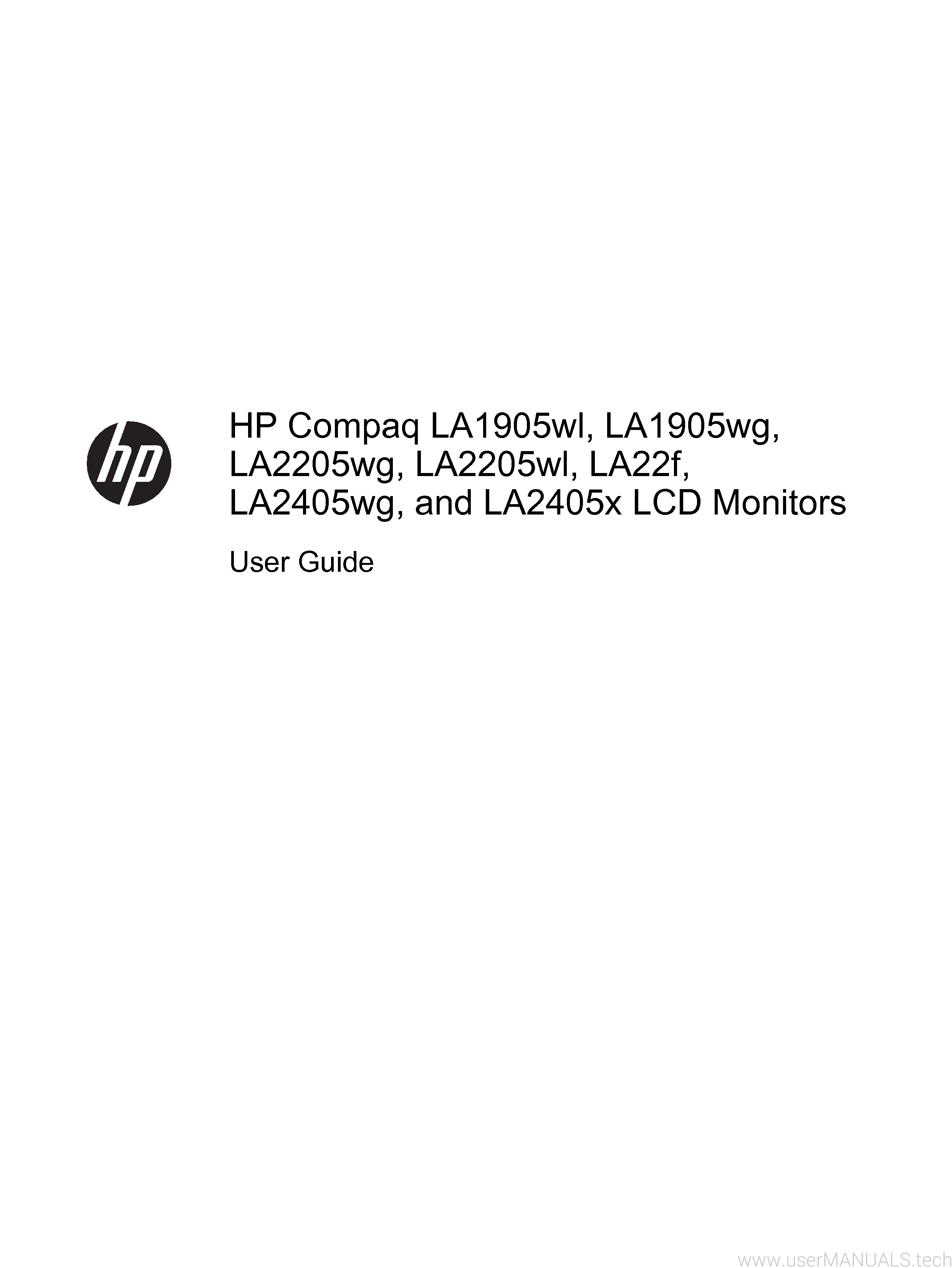 HP La1905wg User Guide